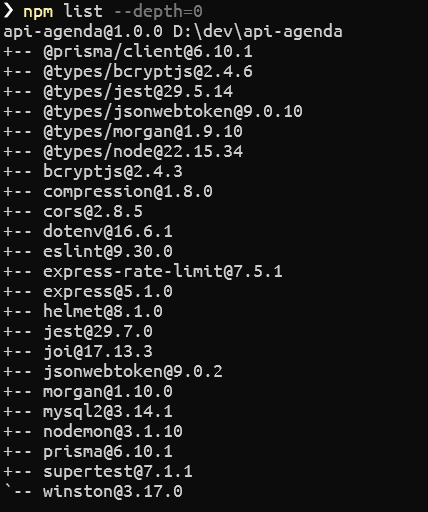 2️⃣ Creación del proyecto - API Agenda - Universidad Martin Lutero